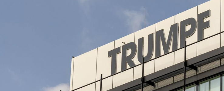 TRUMPF mit rückläufigem Umsatz und Auftragseingang